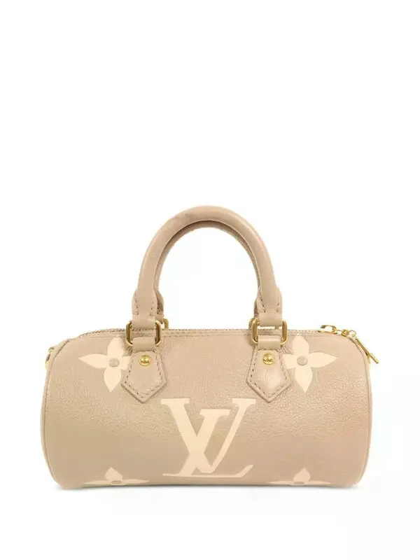 LOUIS VUITTON Bb Papillon Monogram Empreinte Leather Bag - Neutrals
