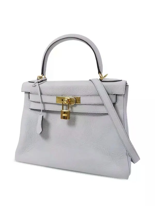 Hermès 28cm Kelly Two-way Handbag - Grey