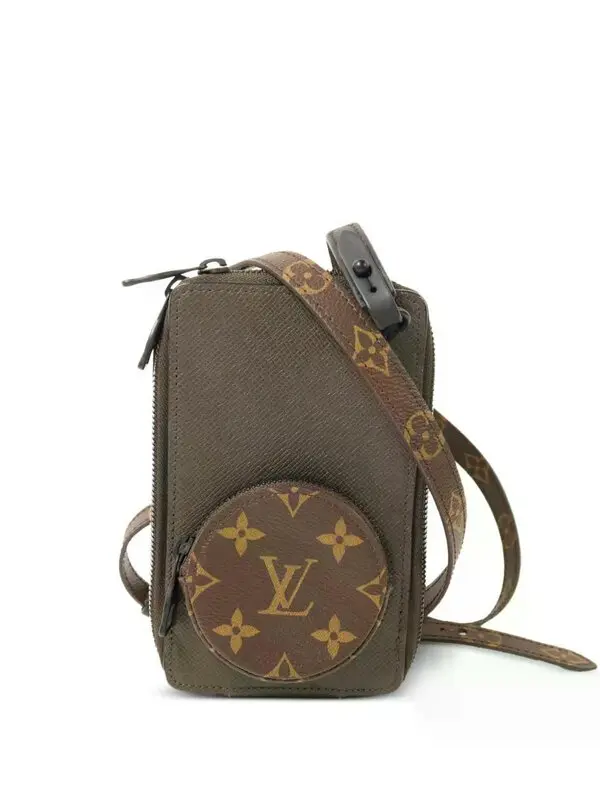 LOUIS VUITTON Taigarama Phone Box Handbag - Brown