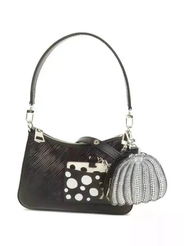 LOUIS VUITTON Epi Leather Yayoi Kusama Pumpkin Shoulder Bag - Black