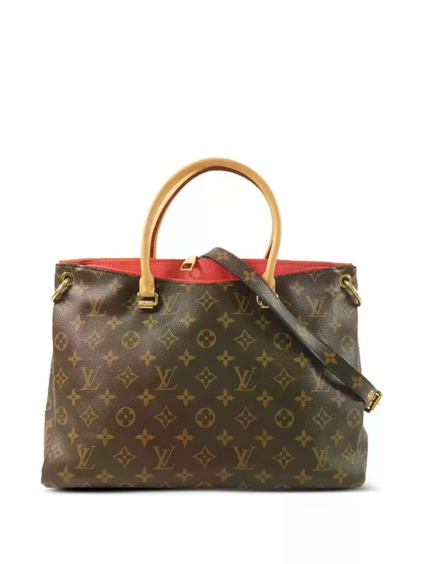 LOUIS VUITTON Pallas Monogram Tote Bag - Brown