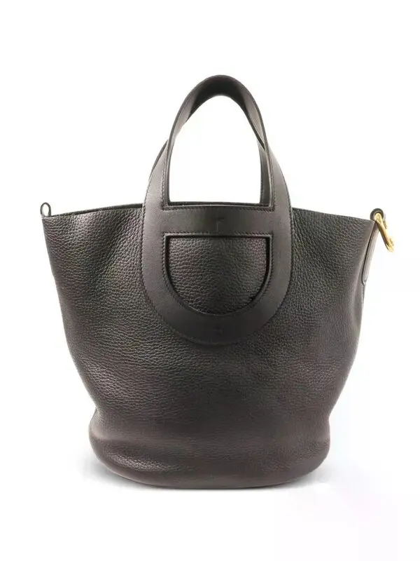 Hermès In The Loop" Leather Tote Bag - Black