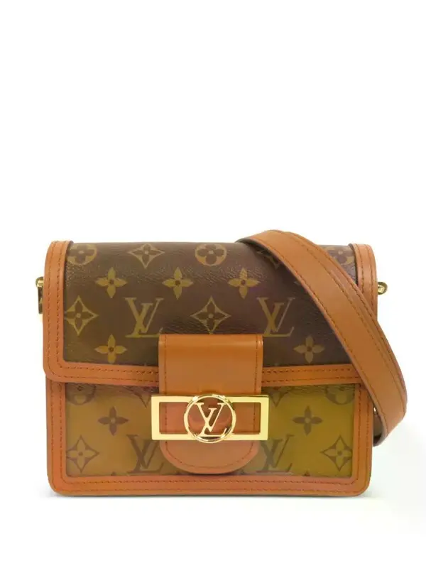 LOUIS VUITTON Mini Dauphine Monogram Reverse Shoulder Bag - Brown