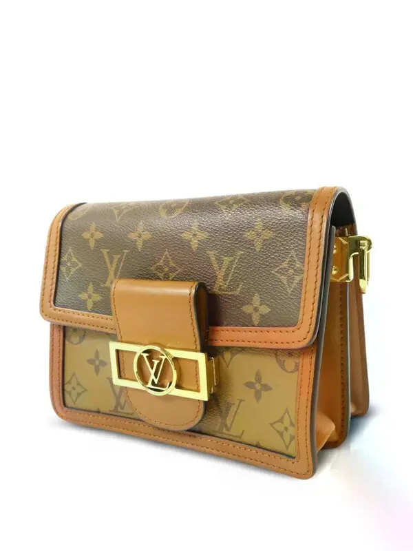 LOUIS VUITTON Mini Dauphine Monogram Reverse Canvas Shoulder Bag - Brown