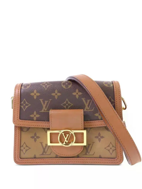 LOUIS VUITTON Monogram Reverse Dauphine Mini Bag - Brown