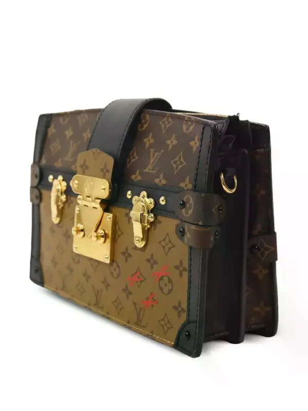 LOUIS VUITTON Trunk Monogram Reverse Clutch Bag - Brown