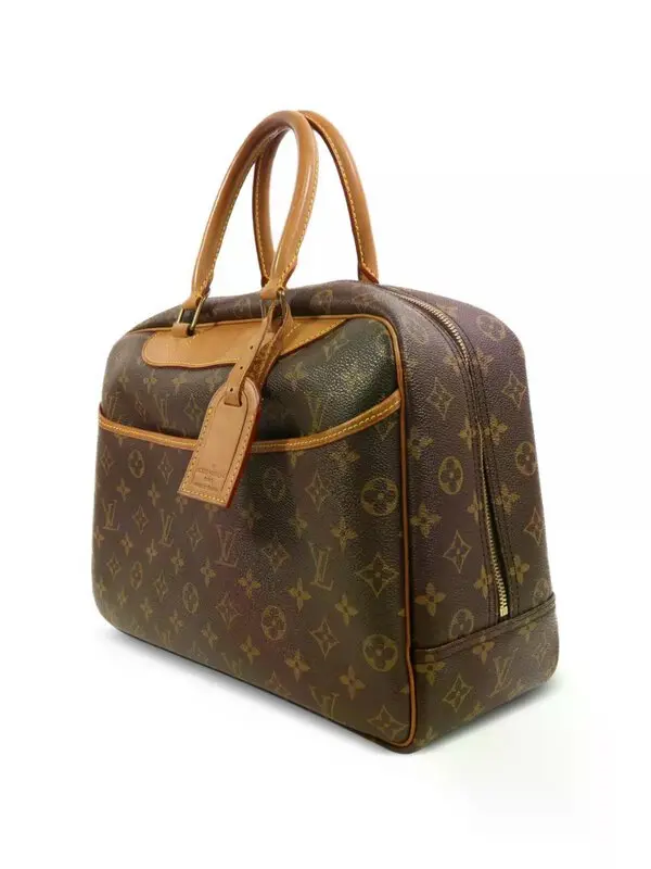 LOUIS VUITTON Monogram Deauville Tote Bag - Brown