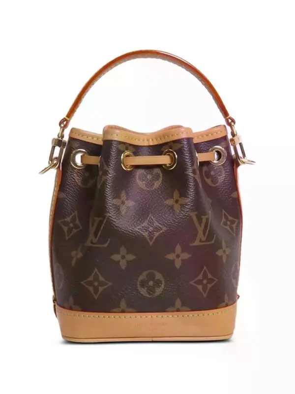 LOUIS VUITTON Nano Noe Monogram Canvas Bucket Bag