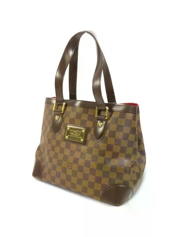 LOUIS VUITTON Damier Ebene Canvas Hampstead Tote Bag - Brown