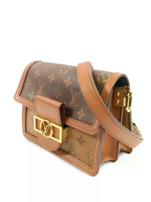 LOUIS VUITTON Dauphine Monogram Reverse Mini Shoulder Bag - Brown