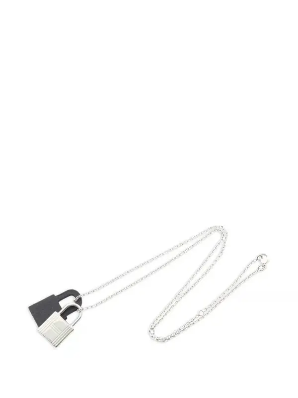 Hermès 2021 O'kelly Padlock Necklace - Silver