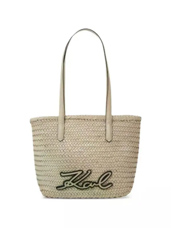 Karl Lagerfeld K/signature Woven Tote Bag