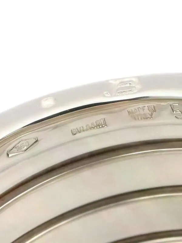 BVLGARI 18k White Gold B.zero1 4-band Ring - Silver