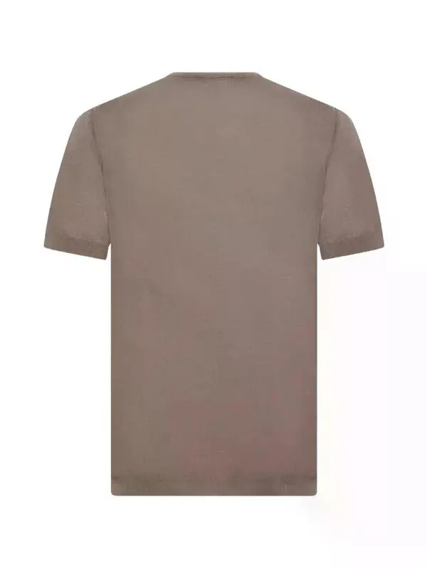 LOW BRAND Chevron-knit T-shirt
