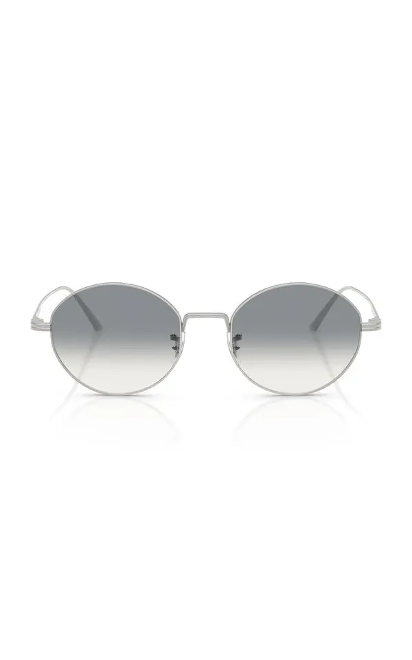 Khaite X Oliver Peoples 1994c Round-frame Metal Sunglasses - Silver