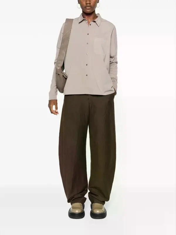 Kristensen Du Nord Long Sleeve Stretch Cotton Shirt