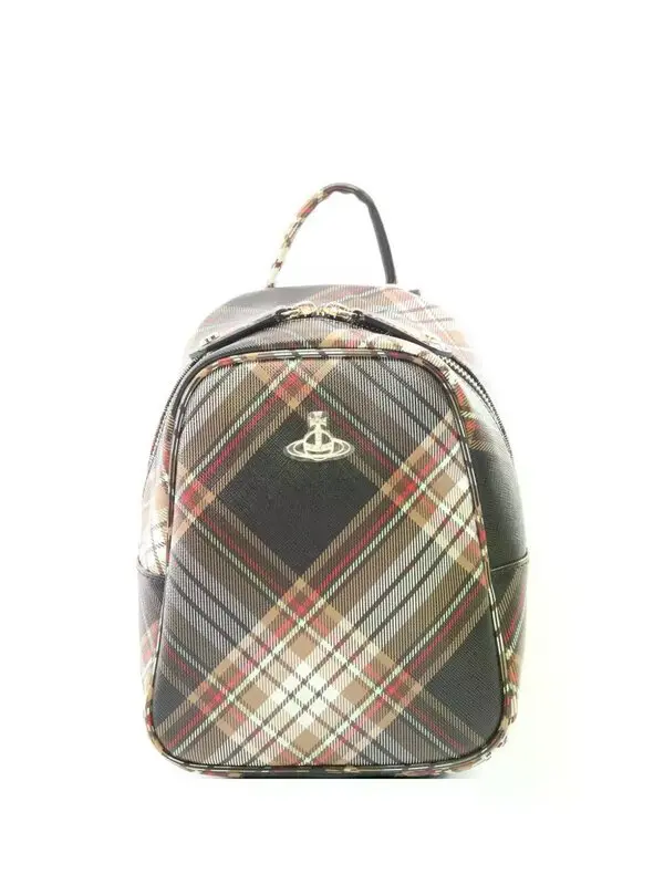 VIVIENNE WESTWOOD Tartan Backpack - Black