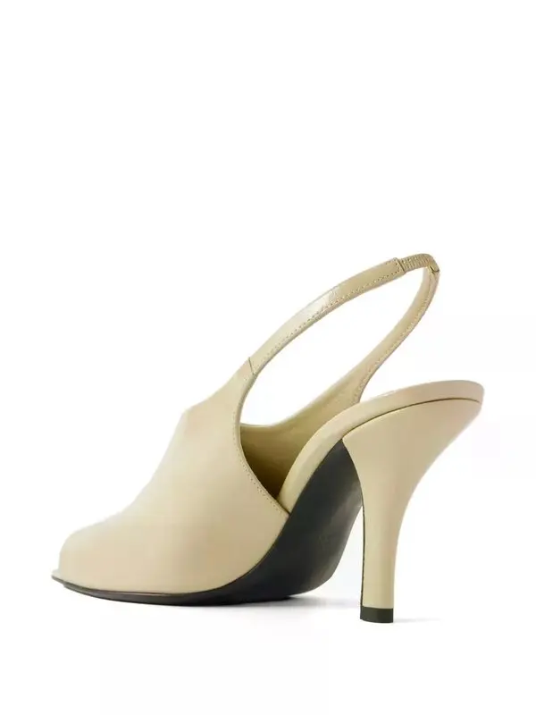 TOTEME Contour Naplack Slingback Sandals - Neutrals