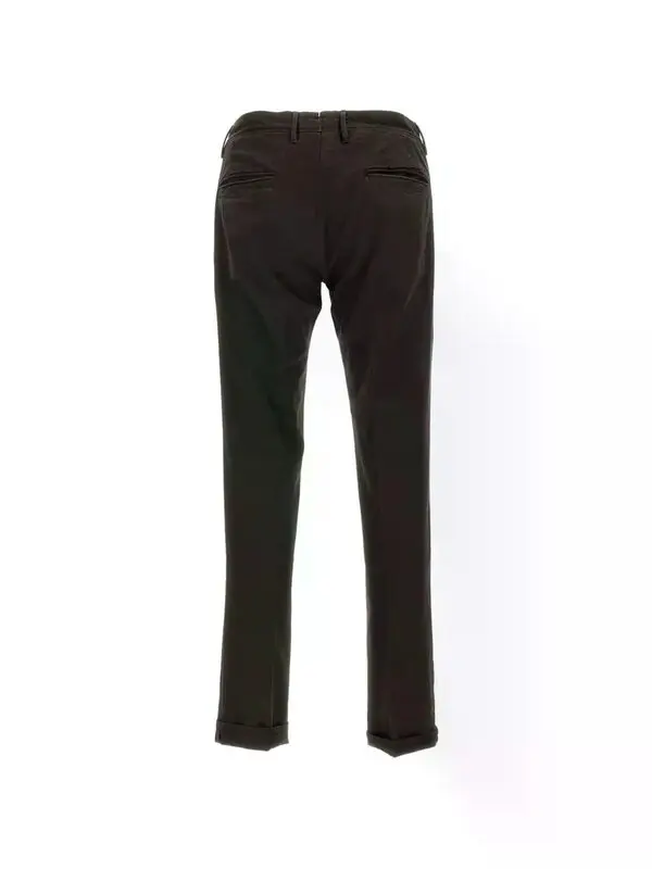 Incotex Slim-fit Turned-up Trousers - Brown