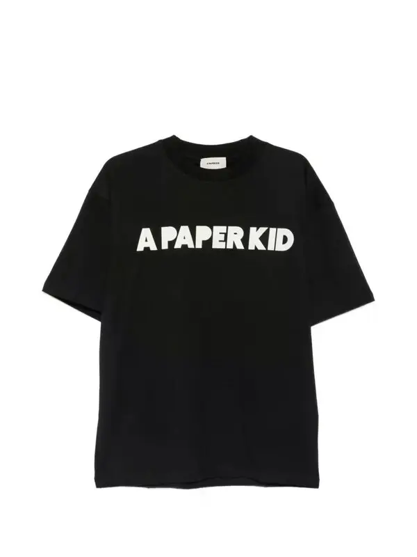 A PAPER KID Logo Print T-shirt
