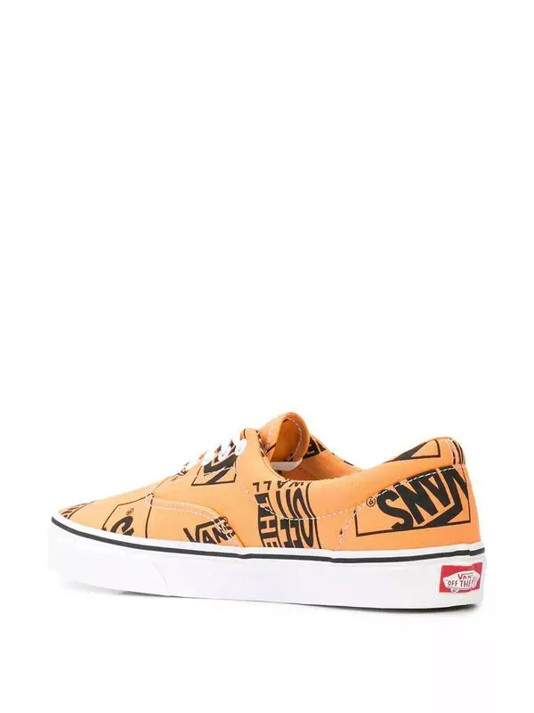 VANS Era Logo Print Low-top Sneakers - Orange