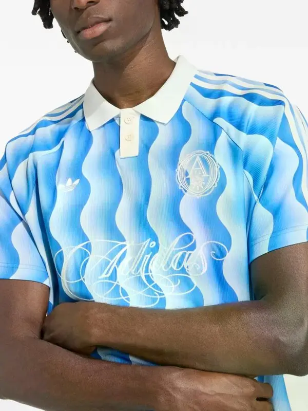 Adidas Wave Print Polo Shirt