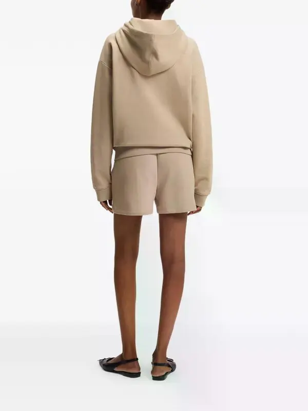 Hugo Full-zip Drawstring Hoodie With Embroidered Logo