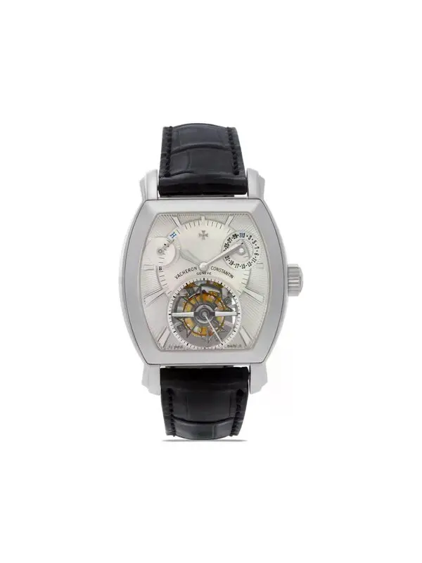 VACHERON CONSTANTIN Malte Tourbillon 36mm Platinum Watch - Silver