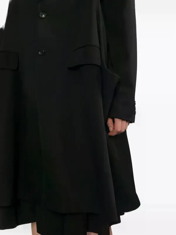 Comme Des Garçons Single-breasted Wool Coat