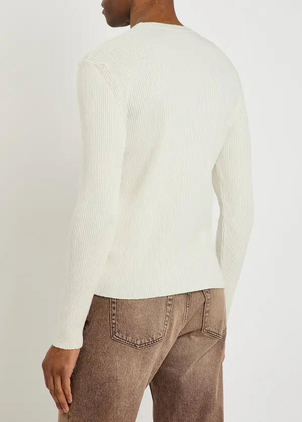Our Legacy Compact Rib-knit Silk Top