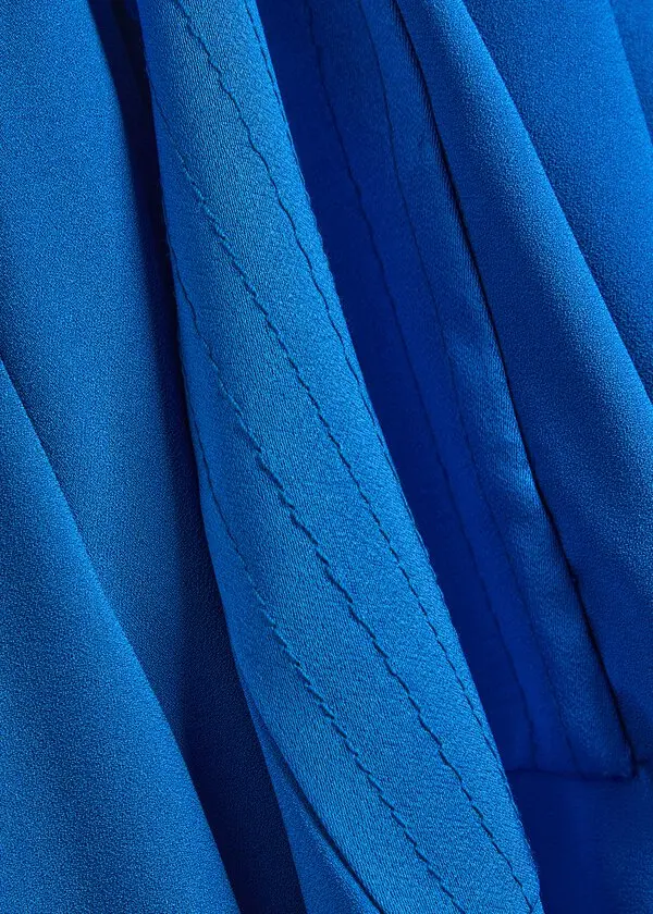 JOSEPH Belted Crepe Blouse