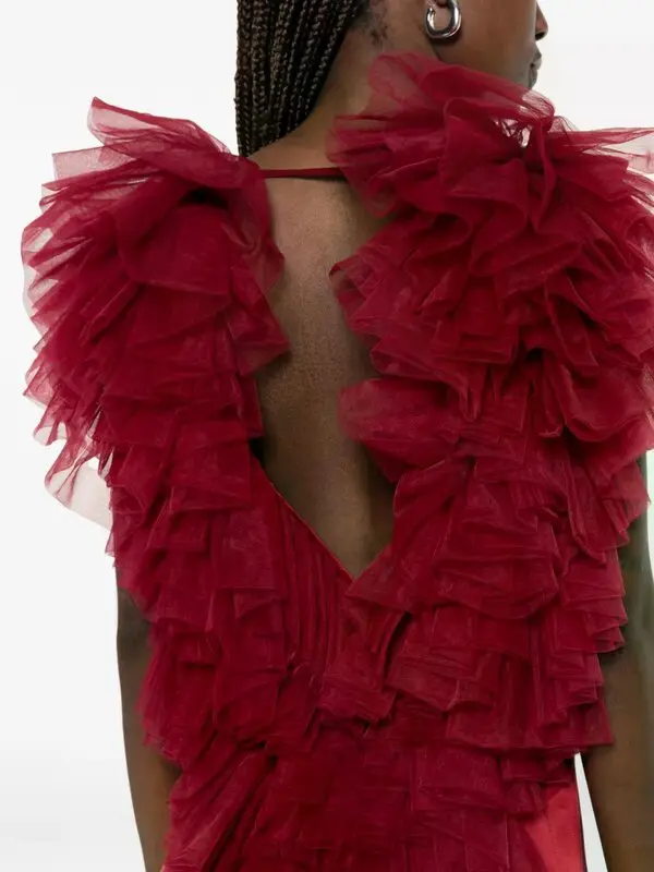 DUNESI Dunes Mariposa Ruffled Gown