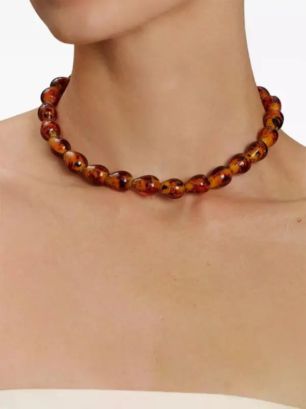 NIALAYA JEWELRY Beaded Amber Necklace