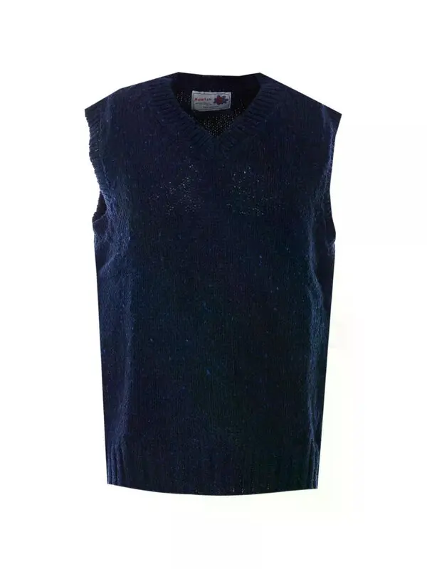 Howlin' Cosmic V-neck Knitted Vest - Blue