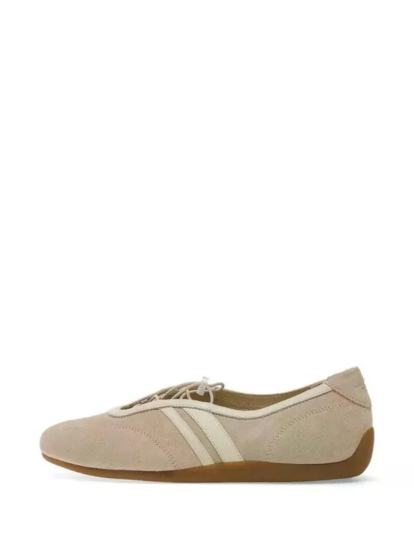 VAGABOND SHOEMAKERS Hollie Lace-up Suede Ballet Flats