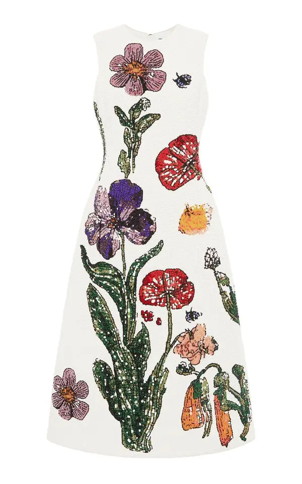 LEO LIN Cleo Beaded Midi Dress - Multi