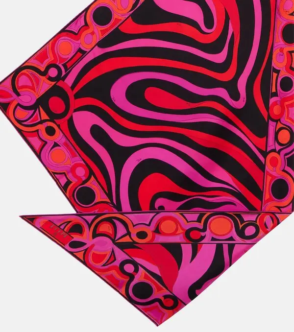 Emilio Pucci Iride Silk Twill Scarf - Multicoloured