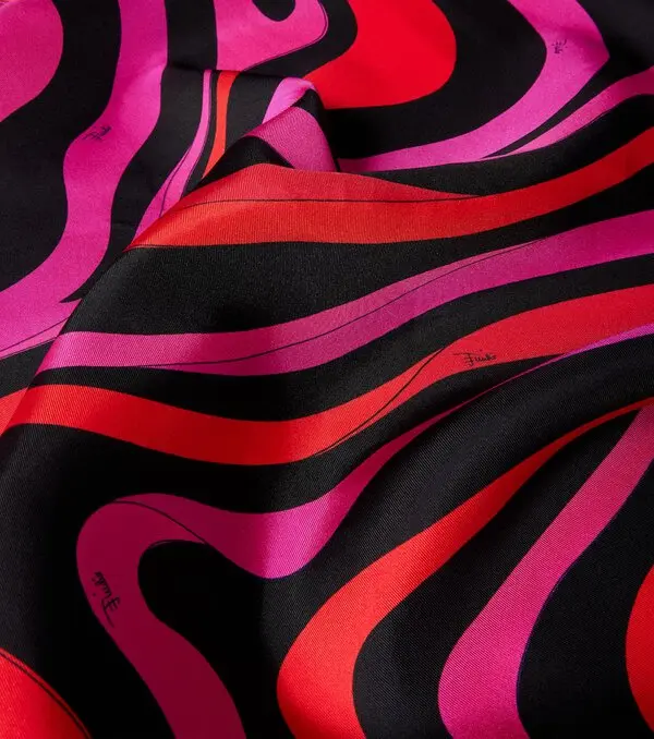 Emilio Pucci Iride Silk Twill Scarf - Multicoloured