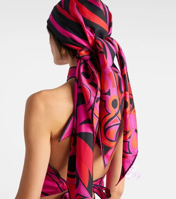 Emilio Pucci Iride Silk Twill Scarf - Multicoloured