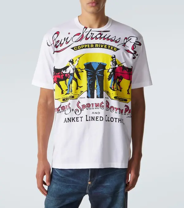 Junya Watanabe X Levi's® Printed Cotton Jersey T-shirt