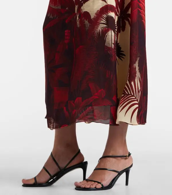 Johanna Ortiz Printed Silk Maxi Dress