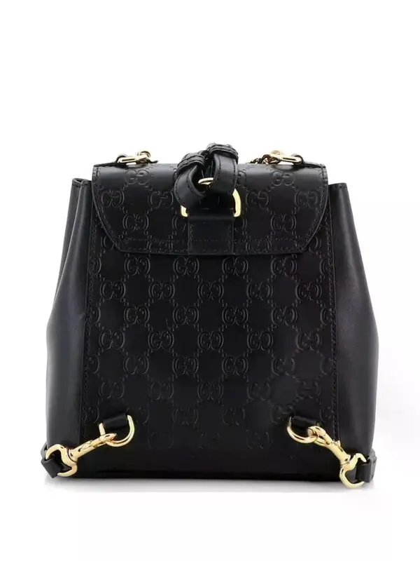 Gucci Padlock Ssima Leather Mini Backpack