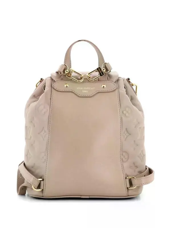 LOUIS VUITTON Coussin Monogram Embossed Lambskin Pm Backpack - Neutrals