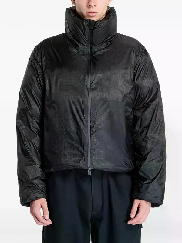 Rains High-neck Puffer Jacket With Ripstop Texture