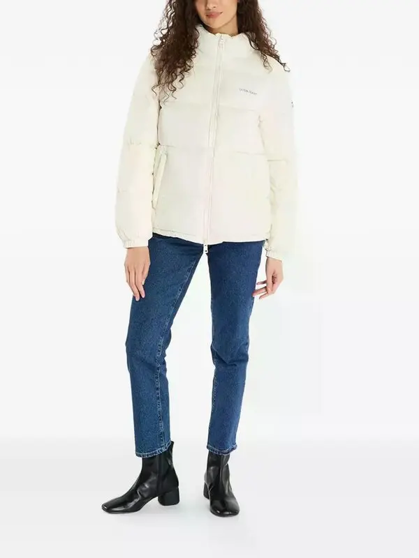 Guess Padded Quilted High Neck Zip-up Puffer Jacket