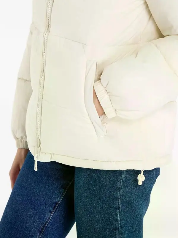 Guess Padded Quilted High Neck Zip-up Puffer Jacket