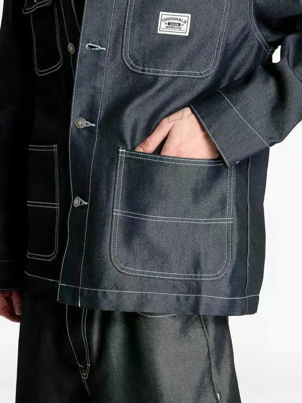 Guess Contrast-stitch Denim Chore Jacket