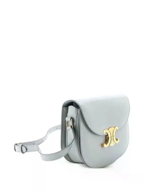 Celine Triomphe Besace Cléa Flap Bag Leather Shoulder Bag