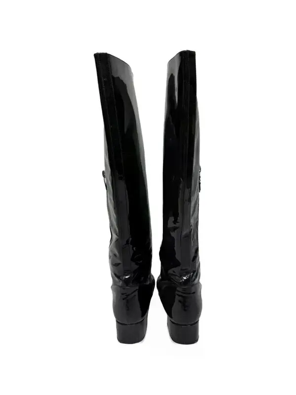 Saint Laurent Patent Knee-high Boots