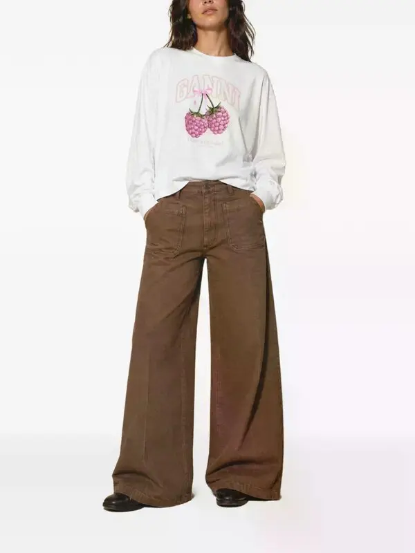 FRAME Patch Pocket Straight Leg Jeans